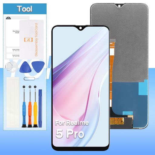 🎁【対応機種】:ForOPPORealme5Pro/forRealmeQ6.3インチRMX1971RMX1973モデルに対応交換修理用液晶パネルセット。ご購入した前にご端末のモデルをご確認のほどよろしくお願いいたします。壊れ...
