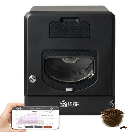 アプリで簡単焙煎コントロール-専用アプリを使って簡単に操作。直火式焙煎ならではの特性を活かし、コーヒー豆本来の繊細で奥深い風味を引き出します。プリセットされた焙煎プロファイルも搭載しているため、初心者の方でも安心して焙煎をスタートできます。...