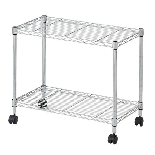 本体サイズ(約):幅59.5x奥行34.5x高51cm(棚板有効内寸:幅53x奥行28cm) 素材:シェルフ(棚)・ポール:スチール(クロームメッキ)、スリーブ:ABS樹脂 棚耐荷重:80kg全体耐荷重:160kg セット内容:棚板x2、ポ...