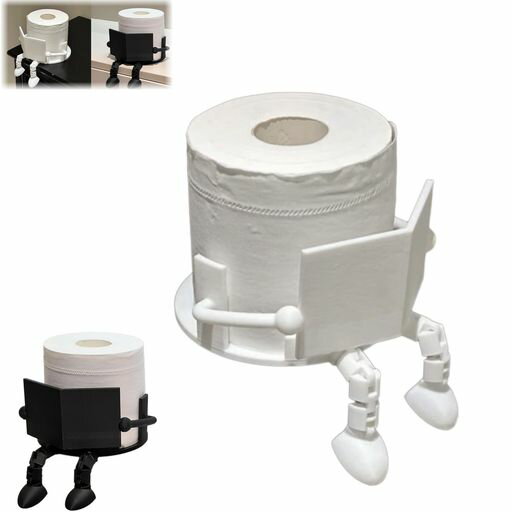 【コンパクトサイズでトイレ空間にぴったり】このトイレットペーパーホルダーは、サイズ:約12.5x5.5cmのスリムボディで、標準サイズのペーパーロール・ティッシュに対応。シンプルでスタイリッシュな形状が、日本の浴室インテリアや洗面所収納に自...