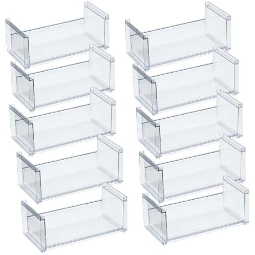 【サイズ】19.8x9.3x高さ8.1cm【有効内寸】17.4x7.8x深さ7.2cm(1個あたり)【材質】スチロール樹脂【入数】10個【生産国】日本 フィギュアやお気に入りのアイテムを立体的に飾れる「ディスプレイラック」 いつの間にか増え...