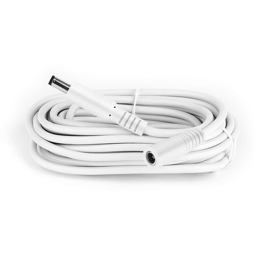 DCプラグ規格:外径5.5mm*内径2.1mmほかのサイズでは動作しません。ご購入の前に必ずプラグサイズをご確認ください。 長さ:5m色:白 曲げ、引っ張り、揺れなどの試験を経て、切れにくいです。高い耐久性の延長ケーブルです。 電源ケーブル...