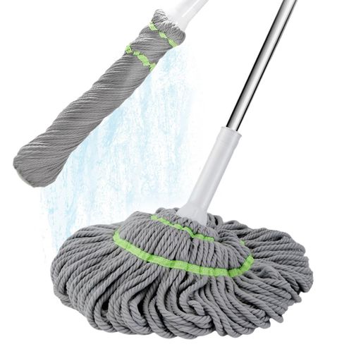 【モップの使い方】この自動回転式モップは、ハンドルのラチェットを回すことでモップヘッド内の水を絞り出します。絞り機能付きのウェットモップは、手洗いをせずに床を掃除するのに便利です。モップで床を掃除していて、汚れた水に触れたくない場合は、スピ...