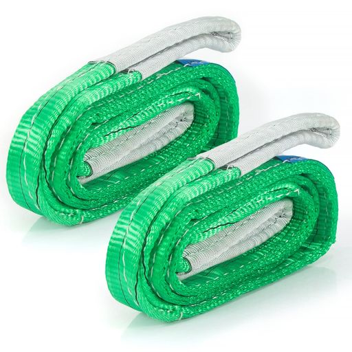 【商品仕様】■全長:2M■ベルト幅:50mm■緑最大使用荷重:2000kg(ストレート吊の場合)■安全係数:6 【耐久性UP】丈夫なポリエステル原糸100%。パイピング部分の破損しやすさを改善!ほかのより原材料使用量20%アップ!厚みを増し...