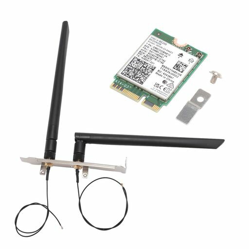 高速WiFiカードアダプター:このWiFi7カードは、で574Mbps、5Gで2400Mbps、6Gで5800Mbpsをサポートし、ストリーミング、ゲーム、ダウンロードをスムーズに行うことができます。 5.4統合:この内部ネットワークアダプ...