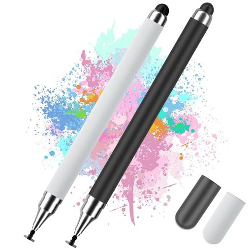 【パッケージ内容】先ゴム、先ディスクのスタイラス、白黒各1本。 【非常に使いやすい】この超極細スマートフォンペンシルは2種類の替え芯が付属しており、ネットサーフィン、メモ、お絵かき、細かい漢字の練習などを快適に行うことができます。パズドラや...