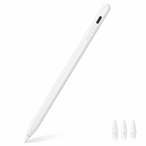 【電量表示ランプ・Type-C急速充電対応】本タッチペンには3段階のインジケーターランプを搭載しており、電池残量の目安をひと目で確認できます。ランプの点灯数によって、現在の電量状態をご確認いただけるため、使用中の充電タイミングの管理にも便利...