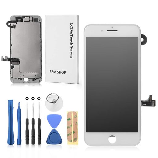 フロントカメラ、スピーカー、フロントガラス、デジタイザ(タッチパネル)及び液晶LCDの一体型セット 修理参考動画のURLは説明書に書いてありますが、説明書が付属していない場合、当店とご連絡お願いいたします。 表示トラブル、LCDスクリーン割...