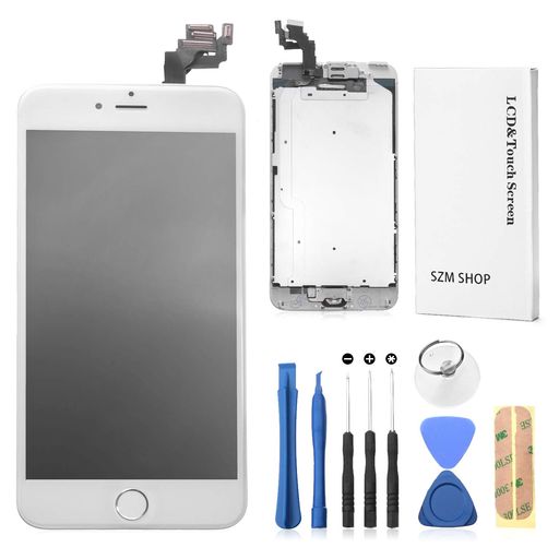 LCDスクリーン割れ、表示トラブル、故障したピクセル、配色のトラブル、スクリーンの破損等のトラブルを修復できます。 スピーカー、ホームボタン、フロントカメラ、フロントガラス、デジタイザ(タッチパネル)及び液晶LCDの一体型セット 取り付けに...