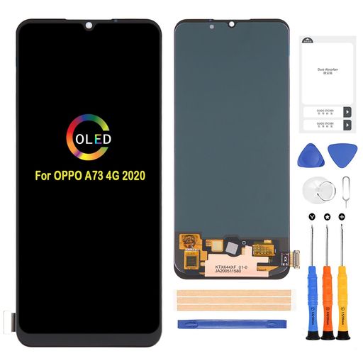 ⛄【対応機種】:(OLED,指紋認証をサポート)For OPPO A73 4G 2020 6.44インチ CPH2099 モデルに対応 交換修理用液晶パネルセット。ご購入した前にご端末のモデルをご確認のほどよろしくお願いいたします。壊れた画...