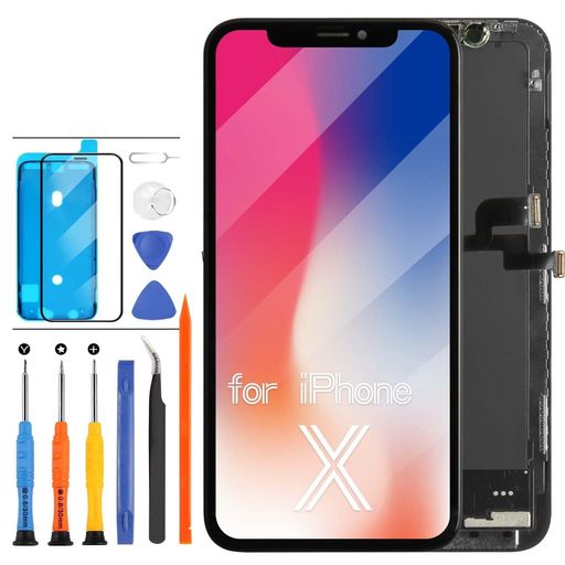 🎁【対応機種】:(TFT)ForiPhoneX5.8インチA1865A1901A1902A1903モデルに対応交換修理用液晶パネルセット。ご購入した前にご端末のモデルをご確認のほどよろしくお願いいたします。壊れた画面、故障し...