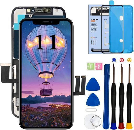 【対応機種】このiPhone11画面交换は、6.1インチiPhone11モデル:A2111/A2223/A2221のみ修理交換対応可能致します。他のiPhoneモデルや他のブランド携帯電話と互換性ありません。ご注文の前にモデルをよくご確認く...