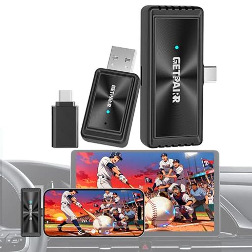 【CarPlayとミラーリングを1台で両立】GetPairr Mirror Castは、wireless carplay adapterとミラーリングアダプターを一体化した次世代モデルです。純正有線CarPlay搭載車のUSBポートに挿すだ...