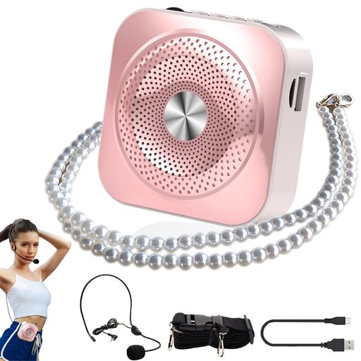 🎤【大音量&amp;防ハウリング】ハンズフリー拡声器はDSPシステム搭載でハウリングを徹底抑制。7cmの大型スピーカー、大音量、人の声をより忠実に再現します。360°全方位の音響増幅、広範囲の音響範囲で教室やホールなど広い空...