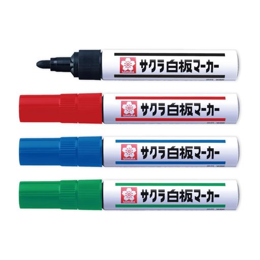 【特長】鮮明に書け、きれいに消える 【入数】4色(くろ・あか・あお・みどり) 【単品サイズ】最大径15xキャップ付111mm/本 【インキ】油性ケトン顔料 【材質】軸:アルミニウム/キャップ:POM/先栓:PBT/ペン先:アクリル繊維