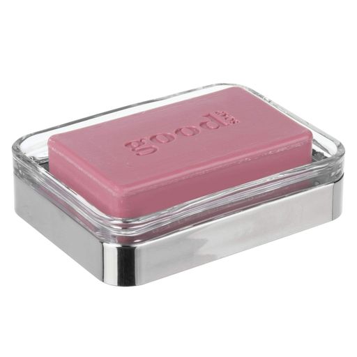 サイズ:11.7x8.9x2.9cm 隆起部分が石鹸の乾燥を促します。 キッチンや洗面化粧台用の石鹸置きとして便利 ガラス製のソープディッシュは、魅力的なクロームのアクセントと微妙な曲線のデザインでモダンな雰囲気を醸し出します。 11.7x...