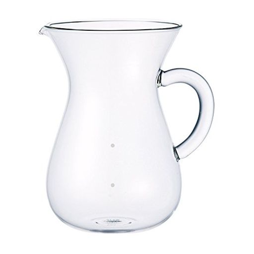 サイズ:φ125xH175xW150mm 使用容量:600ml(カラフェ満水容量:1100ml) 素材:耐熱ガラス 原産国:中国 電子レンジ:可 食器洗浄機:可 食器乾燥機:可