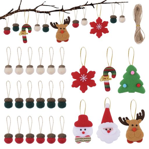 パッケージ内容:クリスマスツリーフェルトクルミオーナメント24個とジュート紐{1}本をお届けします。そのうち、フェルトクルミは合計18色3個あります.さらにクリスマスのトナカイが入ったものが6個あります雪だるまクリスマスツリーキャンディー棒...