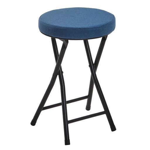 【サイズ】幅25x奥行き26x高さ48cm;折り畳み状態の高さ69.5cm【材質】張地/ファブリック;クッション材/ウレタンフォーム;フレーム/スチール(粉体塗装)【本体重量】1.45kg【耐荷重】100kg 【軽量&amp;コンパクト】軽...