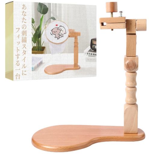 【刺繍枠の向きが自由自在】枠の位置を360度の回転と270度の上下首振りで、刺繍作業が自由自在に! 【高さ調節が可能】台座から刺繍枠までの高さは33cm~47cmまで延長することが出来ます。 【様々なサイズの枠が取付可能】厚さ0.7cm~4...