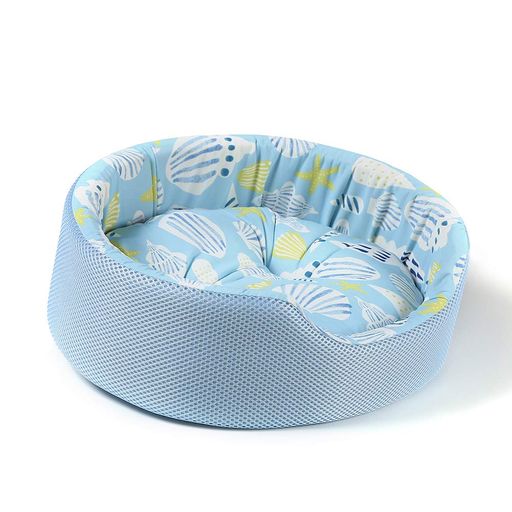 「サイズ」外径37x32x13cm商品の寸法は個体により誤差が生じる場合がございます。予め、ご了承下さい。耐重は3kg内の子猫、子犬、小動物など。 【メッシュ素材+接触冷感生地使用】犬や猫の熱中症及びクーラー病防止のため、座面は夏の寝具と同...