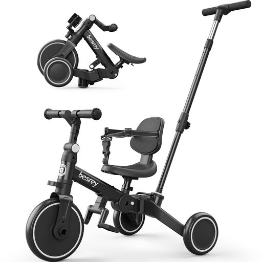 5IN1多機能三輪車:適応年齢:1~5歳 サイズ: 収納時:33.5x50x36cm 耐荷重:25kg 子供用三輪車は5つのモードがあります。1、三輪車(押し棒&amp;背もたれ&amp;ベルト付き) 2、手押し棒付き三輪車 3、スライドバ...