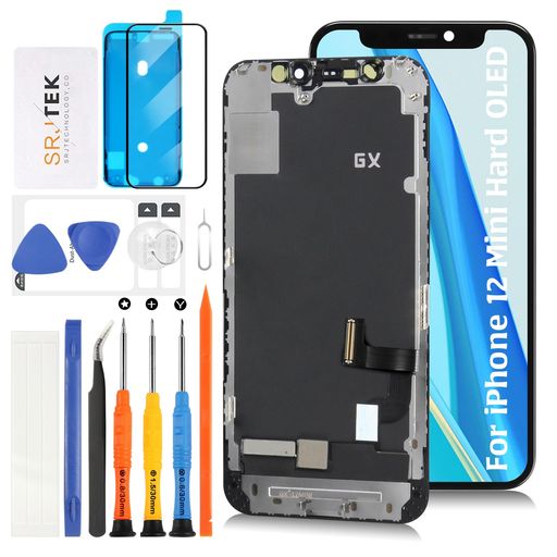 🎄【互換性】ForiPhone12miniの液晶交換用のみ。5.4インチ、互換モデル:A2176A2398A2400A2399。型番を比較してください。🔸画面割れ、液晶破裂、デッドポイント画素、タッチ非活性、...