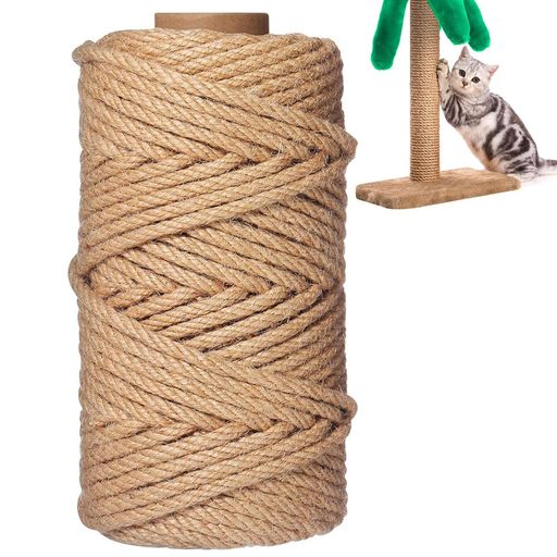 猫爪研ぎ 【お好みのサイズを選べる】50mと100mの2種類の長さをご用意しました。ご自身のニーズに合った長さのロープを手頃な価格でお選びいただけます。 【天然素材】天然麻で作られた麻ロープは環境に優しく、無毒で、品質が100%保証されてい...