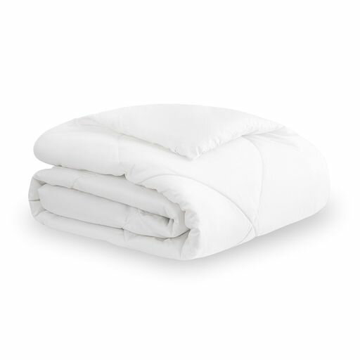 【商品情報】生地:ポリエステル(ピーチスキン加工)中わた:ポリエステル(帝人「マイティトップII」を50%使用)総重量:1.3kg仕様:キルティング加工/6ヶ所紐通し付き生産国:中国 【抗菌・防臭・防ダニ】中わたには、防ダニ・抗菌・防臭性に...