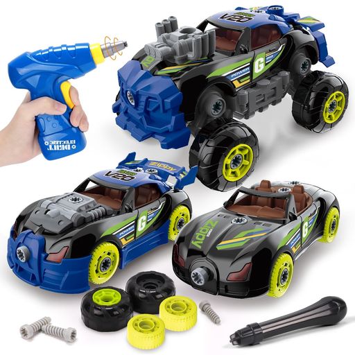 【3in1 工具カーおもちゃ】 車・工具・組み立て遊びが楽しめる3in1セット。 1つでいろいろな遊び方ができます。 【組み立てて遊べる】 ネジや工具を使って組み立て可能。 完成した車でごっこ遊びも楽しめます。 【ごっこ遊びにぴったり】 工...