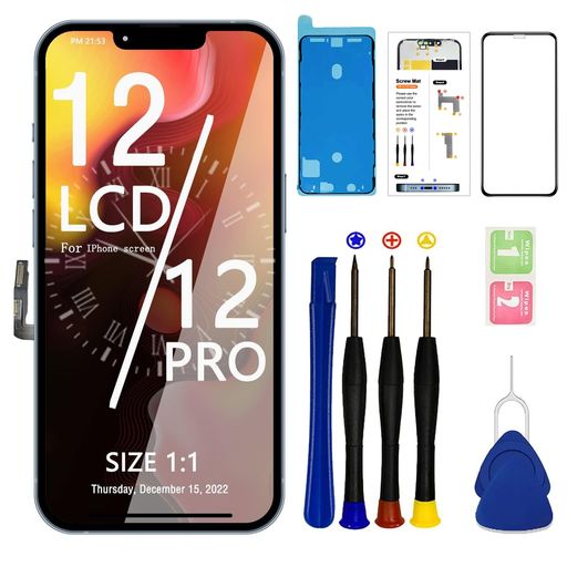 📱【iPhone12/12Proに対応】この画面交換はiPhone12(A2172A2402A2403A2404)iPhone12ProのOLED(A2341A2406A2407A2408)-12/12Proユニバーサル(注...