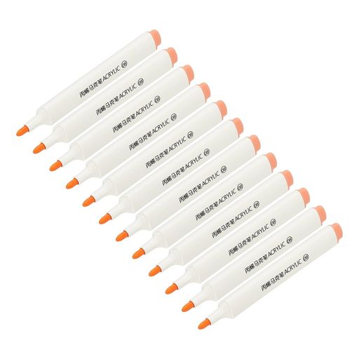 カラー:オレンジ;材質:アクリル;サイズ:125x10mm/4.9x0.4インチ(長さx幅);内容物:マーカーペン12本 特長:水性インクを使用しており、滑らかで発色が鮮やか、速乾性と高いカバー力が特徴です。ペン本体も滑らかで使いやすく、握...
