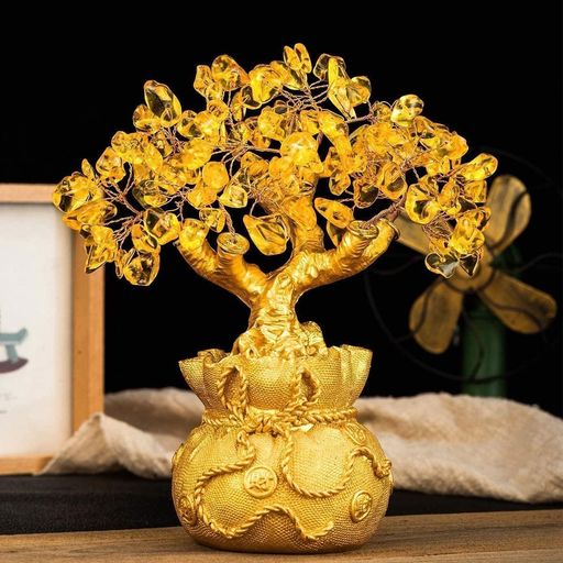 「商品仕様」:サイズ:約幅18cm*高さ21cm、素材:樹脂 「素材」:樹脂素材で作られた招財樹の置物は耐久性に優れ、色褪せたり壊れたりしにくく、デスクトップの装飾として長期間使用できます。人体に悪影響を及ぼさない安全・無毒な素材ですので、...