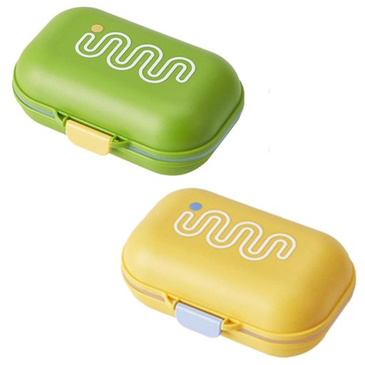 ソープボックスサイズ:11.5x7.5x4.8cm、材質:プラスチック、カラー:イエロー+グリーン、2個セット 軽量&amp;コンパクトで携帯に便利、ポーチやトイレタリーバッグにすっきり収納。カラフルな2色セットで使い分けも簡単。 湿気の多...