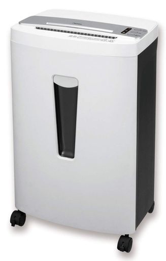 DMや封筒、段ボール(4mmまで)、シール付きのものもそのまま細断できる 最大細断枚数:17/16枚(50/60Hz) 連続使用時間:40分 ダストボックス容量:約33L(A4コピー紙756枚収容) 細断サイズ:4x40mm