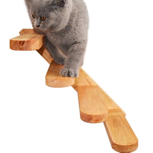 高品質ソリッドウッド、ペンキ塗ることなくて、安全無毒。超頑丈な構造、猫ちゃんが安全に飛び跳ねることを保障できる。 ナチュラルな風合い、お部屋のインテリアに合わせやすい。 ネジで壁にしっかりと固定でき、省スペース。 猫ちゃんが楽しく遊びながら...