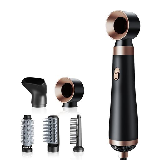 【5IN1ドライヤー&amp;ヘアスタイリングツール】このドライヤーには5つの交換パーツがついています。ヘッドは中空スタイリング、風を集める口、カール櫛、半円櫛、ストレート櫛。ドライ、カール、ストレート、ふんわり、スタイリング機能が一体とな...