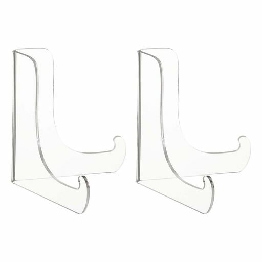 仕様:カラー:クリア;材質:アクリル;スタイル:三脚;サイズ:11.5x9x11.5cm/4.5x3.5x4.5インチ(縦x横x高さ);パッケージ内容:2xアクリルプレートディスプレイスタンド アクリルボードディスプレイスタンドは適切な傾斜...