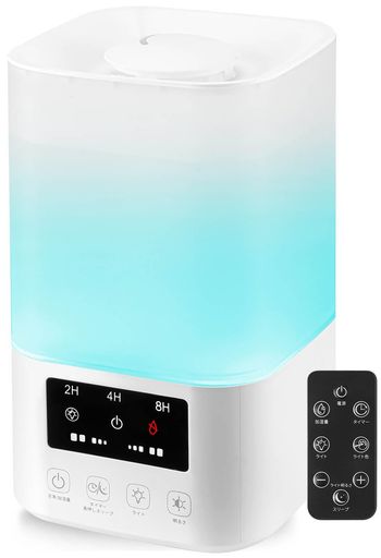 🏆【2025新登場多機能卓上加湿器】Ayutong加湿器超音波式は、さまざまなニーズに応える多彩な機能を搭載しています。空焚き防止機能やタイマー機能を完備し、安全性と利便性を両立。寒い夜には電球色のナイトライトが心地よい暖か...