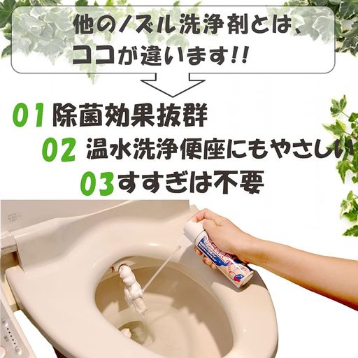 トイレ 日頃使う温水洗浄便座のノズルをエアゾールスプレーでダイレクトに洗浄・除菌できます。 商品サイズ (幅x奥行x高さ) :商品サイズ:縦4x横4x高さ14.8cm 原産国:日本 内容量:100ml
