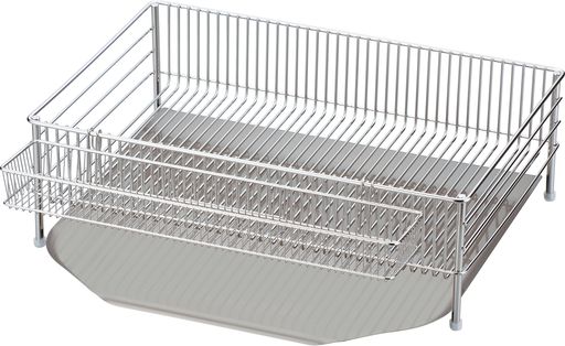 セットサイズ:452x390x140mm、水切りかご大:452x312x140mm、ポケット大:400x93x61mm、トレー大:420x375x20mm セット重量: 約2759g、水切りかご大:1530g、ポケット大:204g、トレー大...