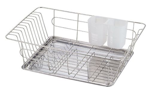 メーカー型番:HW-7331 サイズ:(約)幅420x奥行285x高さ120mm 重量:(約)840g 材質:本体・トレー/ステンレス鋼、水切りポケット/ポリプロピレン(耐熱温度100度)