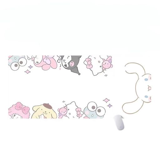 【サイズ】:幅x奥行x高さ:80x30x0.3cm。大型クロミマウスパッドだから、ゲーミングや仕事の時、マウスパッドの端から端までマウスを広く操作することができます。大人気アニメ「クロミ」のキャラクターと合わせたのデザインで、シンプルでスタ...