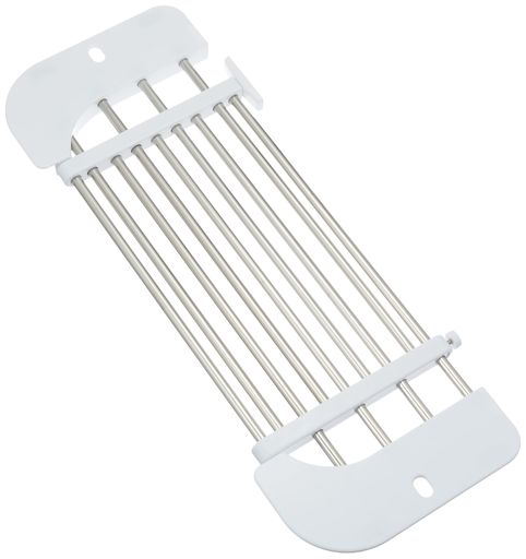 サイズ:46~71.5x18x高さ2cm パイプ:ステンレス鋼、樹脂部:ABS樹脂 生産国:中国