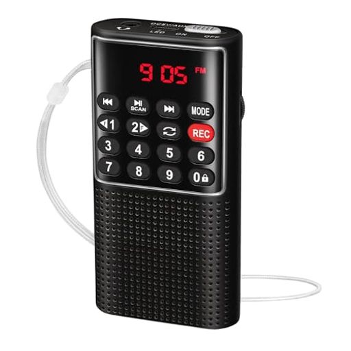 自動検索と保存:このポータブルラジオは、FMチャンネルを自動的に検索し、自動的に保存できます。FMモードで、SCANキーを3秒押すと、周囲のチャンネルを自動的に検索、保存、番号付けします。 FM録音と音楽録音対応:TFカードを挿入して、RE...