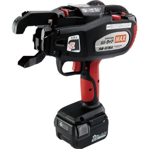 バッテリー電圧(V):14.4 対象鉄筋径:D16xD16~D41xD13xD13 寸法:285x102x301MM 結束スピード:1.0秒以下(2周巻時)、1.1秒以下(3周巻時)、1.2秒以下(4周巻時) 1充電あたりの結束回数:900...