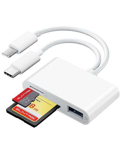 ✨✨【全スマホ完全対応!互換性抜群】ライトニングー/Type-cポートを搭載し、i-Phone全シリーズ/i-Pad/Androidだけでなく、フラッシュドライブやキーボード、マウス、マイク、ゲームコントローラーなど多様なUSB周辺機器を接...
