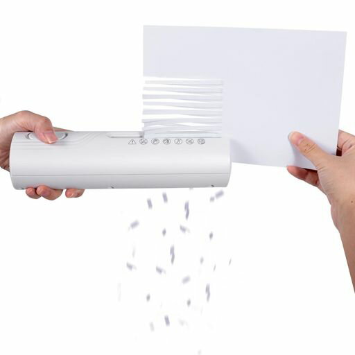 【コードレスでどこでも使える・快適なサイズ感】在宅勤務のデスクやリビングなど、場所を選ばず使える充電式です。コンセントに縛られないため、必要な時にサッと取り出して使え、配線も気になりません。日常のちょっとした書類整理に最適な、小型の家庭用シ...