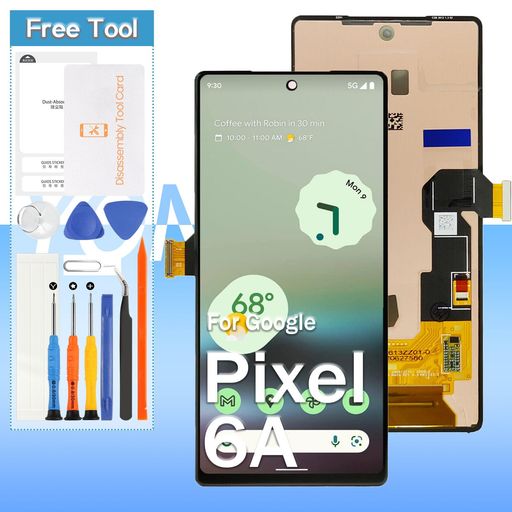 パーソナル ⛄【対応機種】:ForGooglePixel6a5G6.1インチGX7ASGB62ZG1AZGGB17Lモデルに対応交換修理用液晶パネルセット。ご購入した前にご端末のモデルをご確認のほどよろしくお願いいたします。壊れた画面、故障...