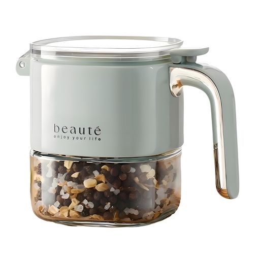 フードキャリア 1.調味料入れ:安全食品級素材&amp;気密性が良い、蓋には食品級PP素材、シ-リングには食品級シリコンを採用し、より健康的な食生活をサポ-トできます。また、調味料ゲ-スはガラスなので傷が付きにく腐食しにくいため、ホコリや湿...